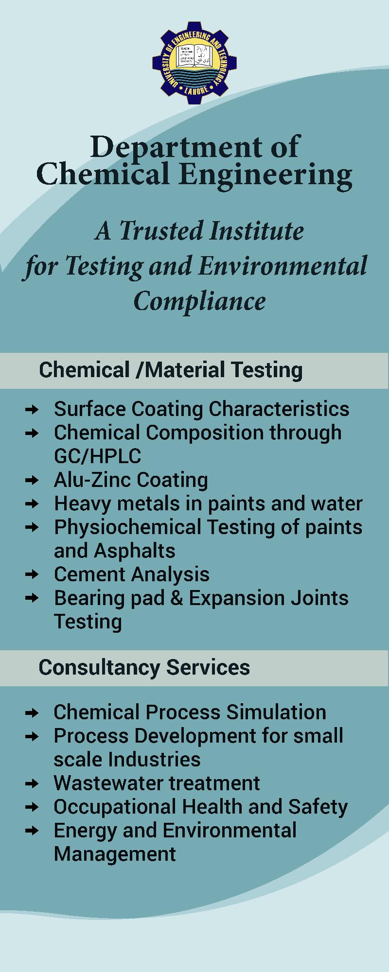 Research Facilities – Department of Chemical Engineering